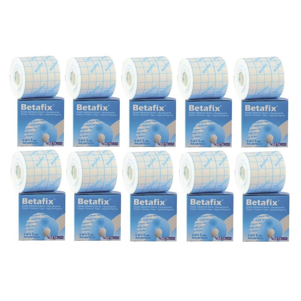 Betafix Fix Flaster Esnek Sabitleme Bandı 5 M x 5 CM 10 Adet Fiyatları ...