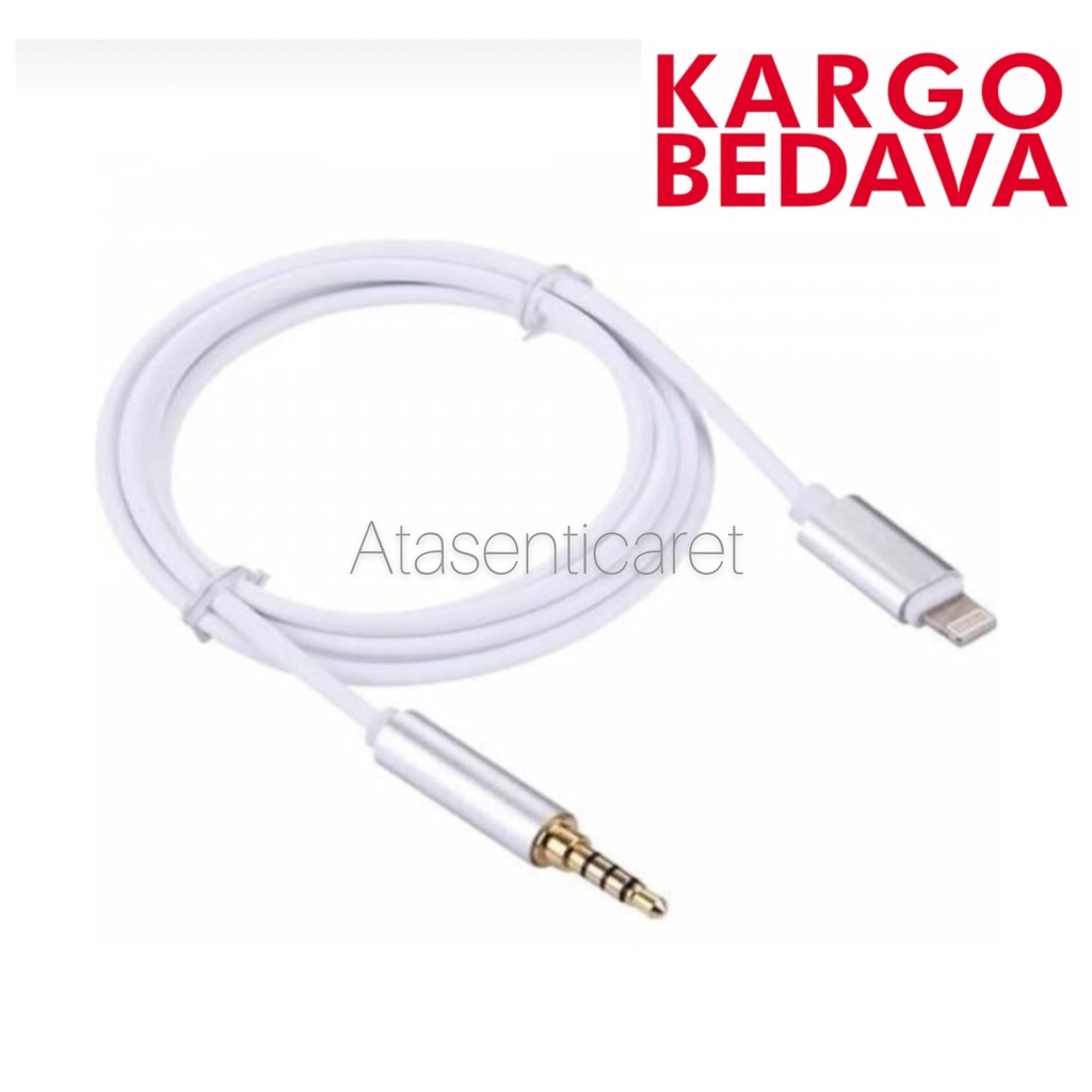 Iphone 7 8 X Plus Lightning Aux Kablo Aux 3.5Mm Kablo Dönüştürücü ...