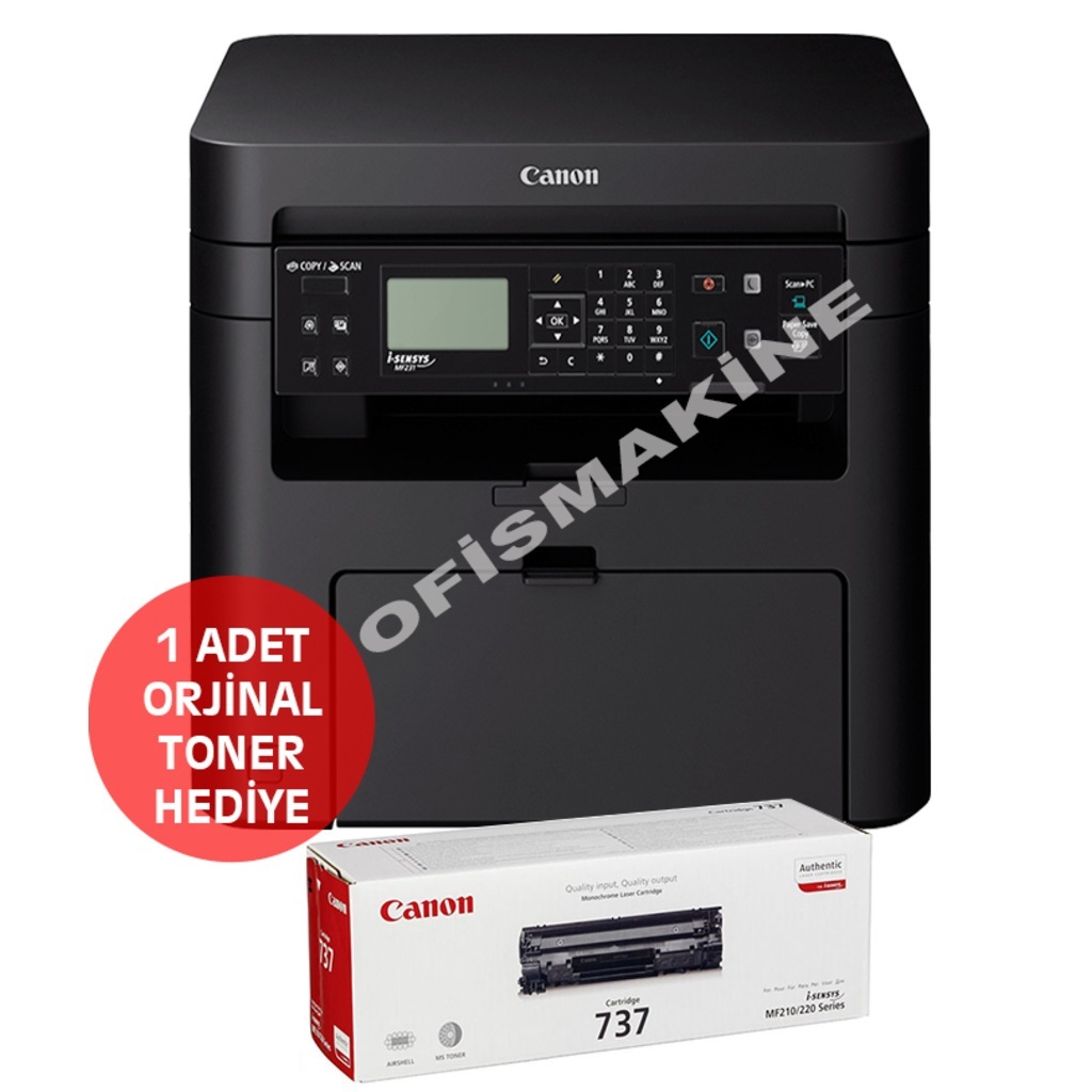 Canon Mf231 Yazıcı/tar./fotok.+orjinal Toner+usb Kablo Hediyeli - n11.com