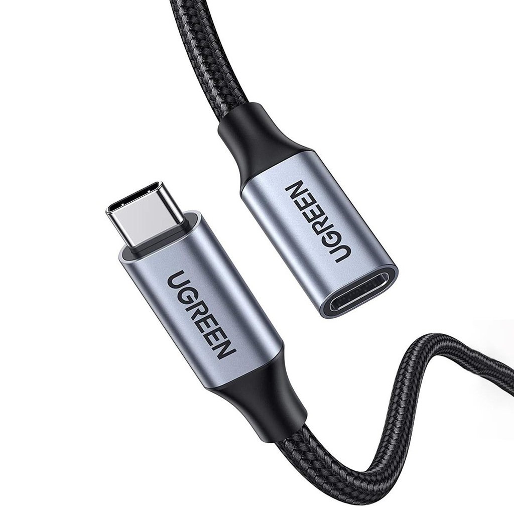 Ugreen 100W Gen2 Type-C to Type-C Örgülü Uzatma Kablosu 1 Metre ...