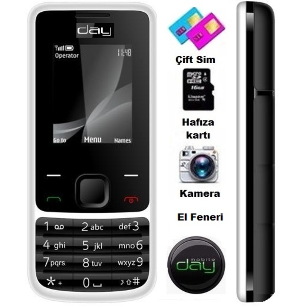 Day Mobile C22 Dokunmatik ve Tuşlu Cep Telefonu Fiyatları ve Özellikleri