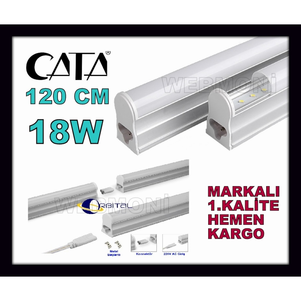 CATA CT-2469 18W Watt 120 Cm Bant Armatür Led T5 Led 220 Volt Fiyatları ...