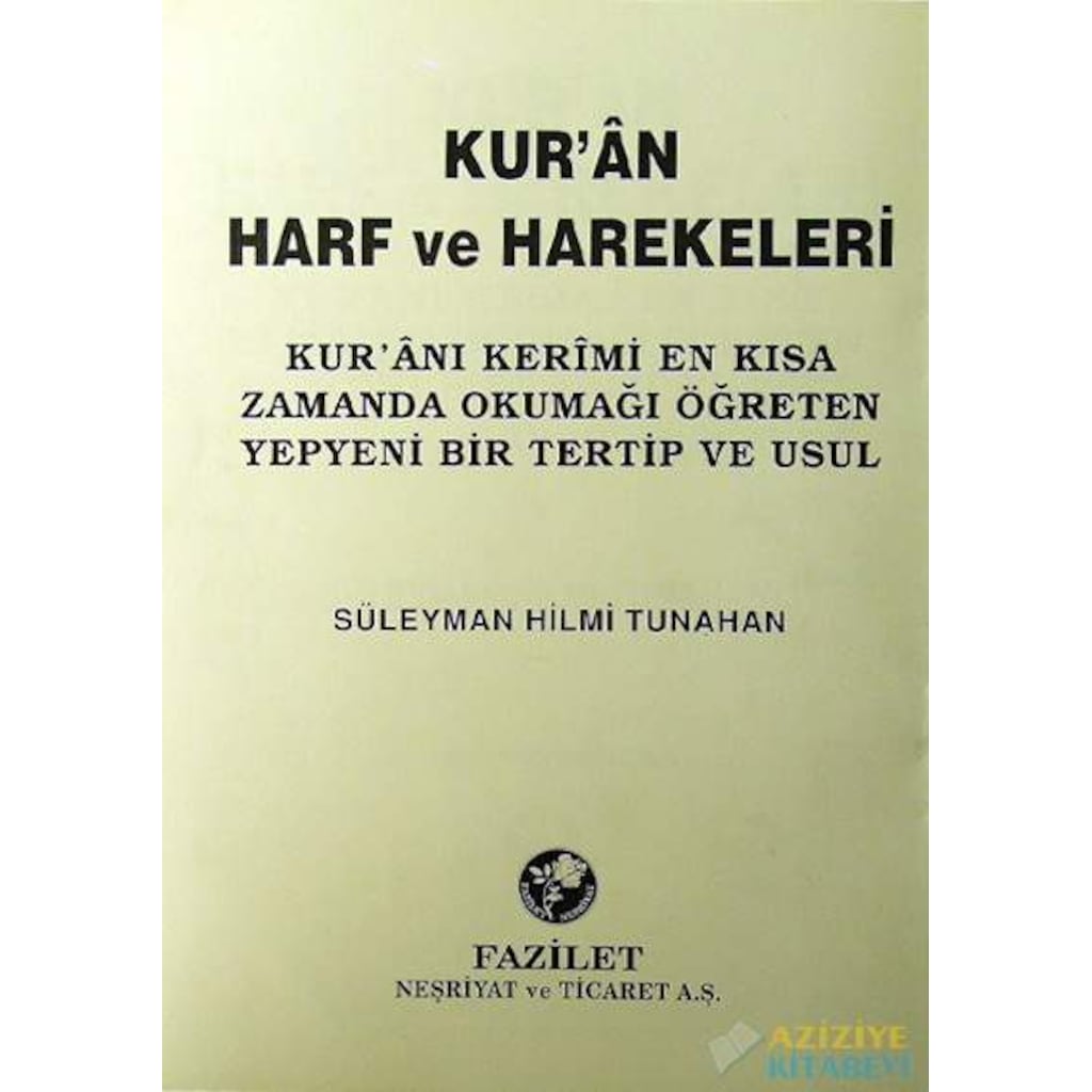 Kuran Harf ve Harekeleri Büyük Fazilet Neşriyat Elif Ba Cüzü Fiyatları ...