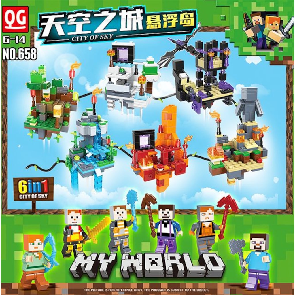 QG 658 Lego Seti Minecraft My World Fiyatları ve Özellikleri
