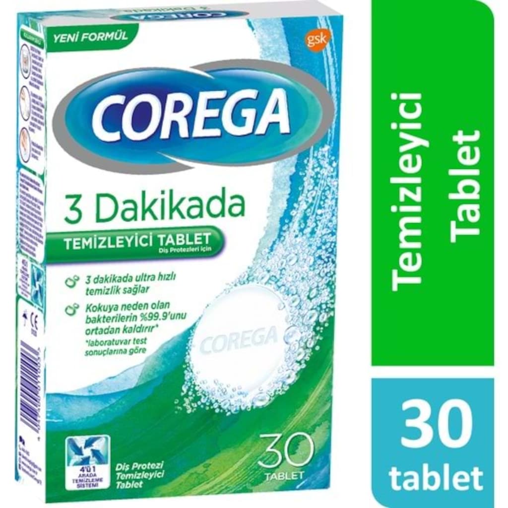 Corega 30'lu Temizleyici Tablet - n11.com