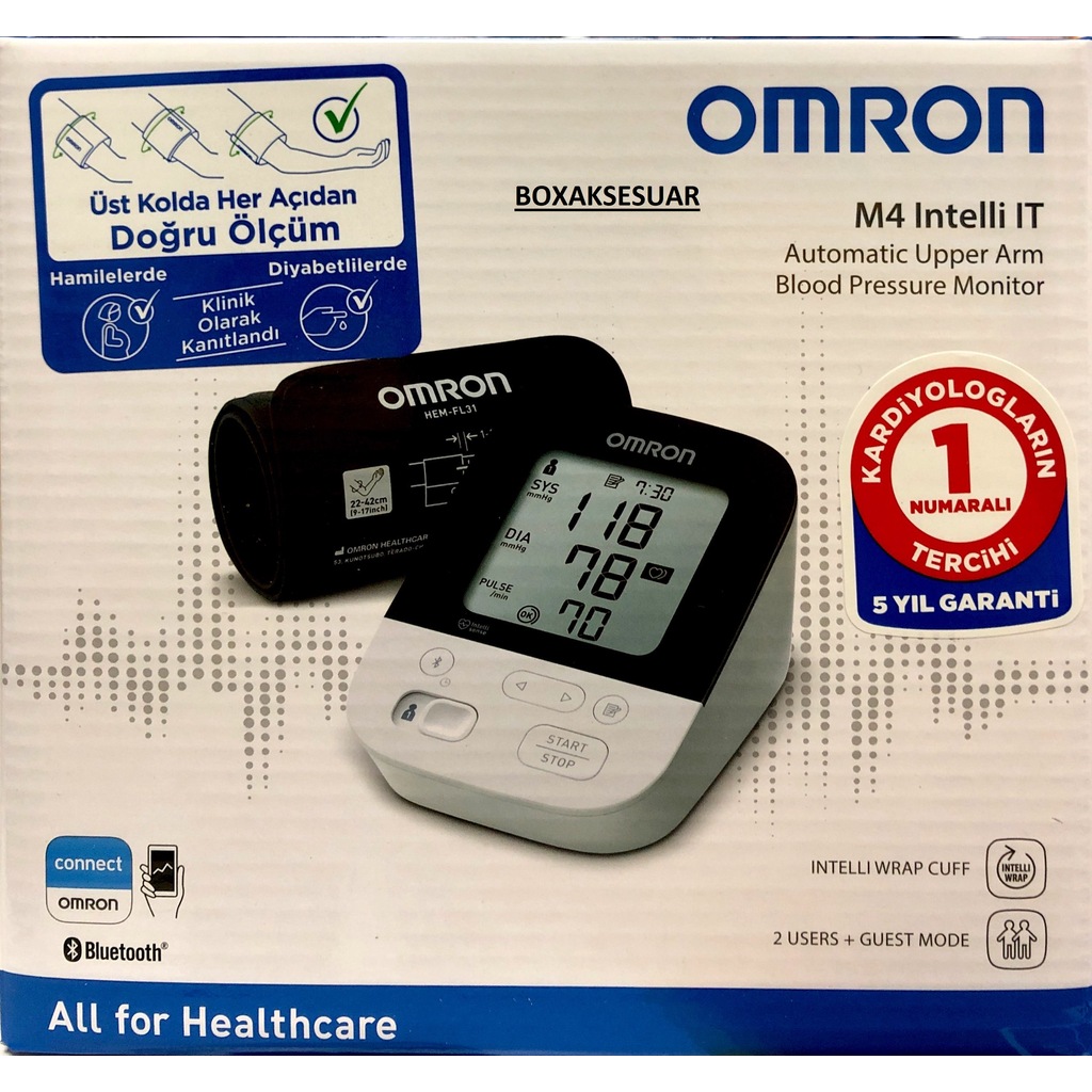 Omron M4 Intelli IT Otomatik Üst Kol Tansiyon Aleti (HEM-7155T-EB ...