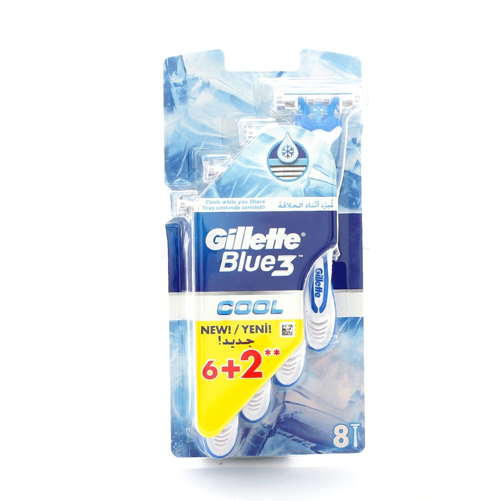 Gillette Blue 3 Cool 6+2 Paket - n11.com