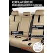 Tofaş Doğan Neptune Series 2+1 Uyumlu Tay Tüyü Oto Koltuk Kılıfı ...