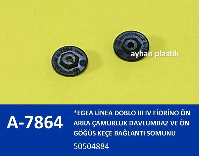 Ön Arka Çamurluk Davlumbaz Ve Ön Göğüs Keçe Bağlantı Somunu Egea Linea ...