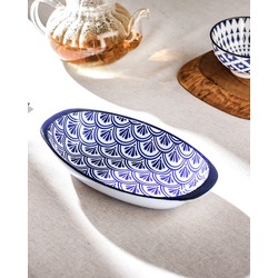 Madame Coco Rêve Bleu Belfort New Bone China Oval Kulplu Tabak 1ktaba103722x13,5x3,7 Cm-mavi ...