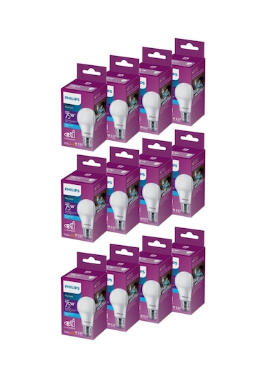 Philips Led 10-75W Ampul 6500K Beyaz Işık 12Li Fiyatları ve Özellikleri