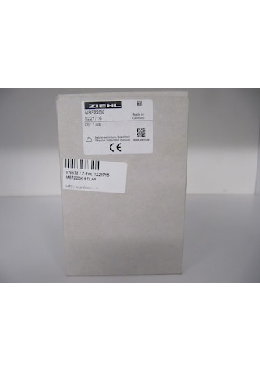 Ziehl T221716 Msf220K Relay Fiyatları ve Özellikleri