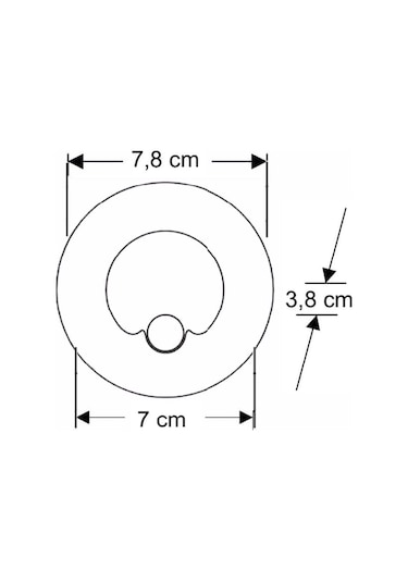Cata 1,5w Ct-5174 Sensörlü Koridor Yuvarlak Led Aydınlatma Satin Kasa ...