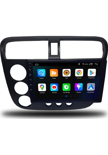 Martechno Honda Civic V-tec 2001-2006 Uyumlu Android Multimedya 6gb Ram ...