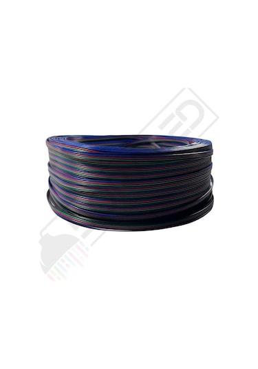 Rgb Kablo 4 Lü Şerit Led Kablosu 4x0.22 Kalaylı %100 Bakır 100m ...