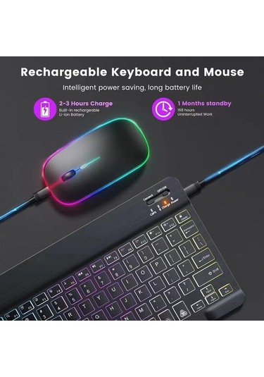 Dell Rugged Extreme 7230 12" Uyumlu Bluetooth Şarjlı Rgp 7 Renk Işıklı ...