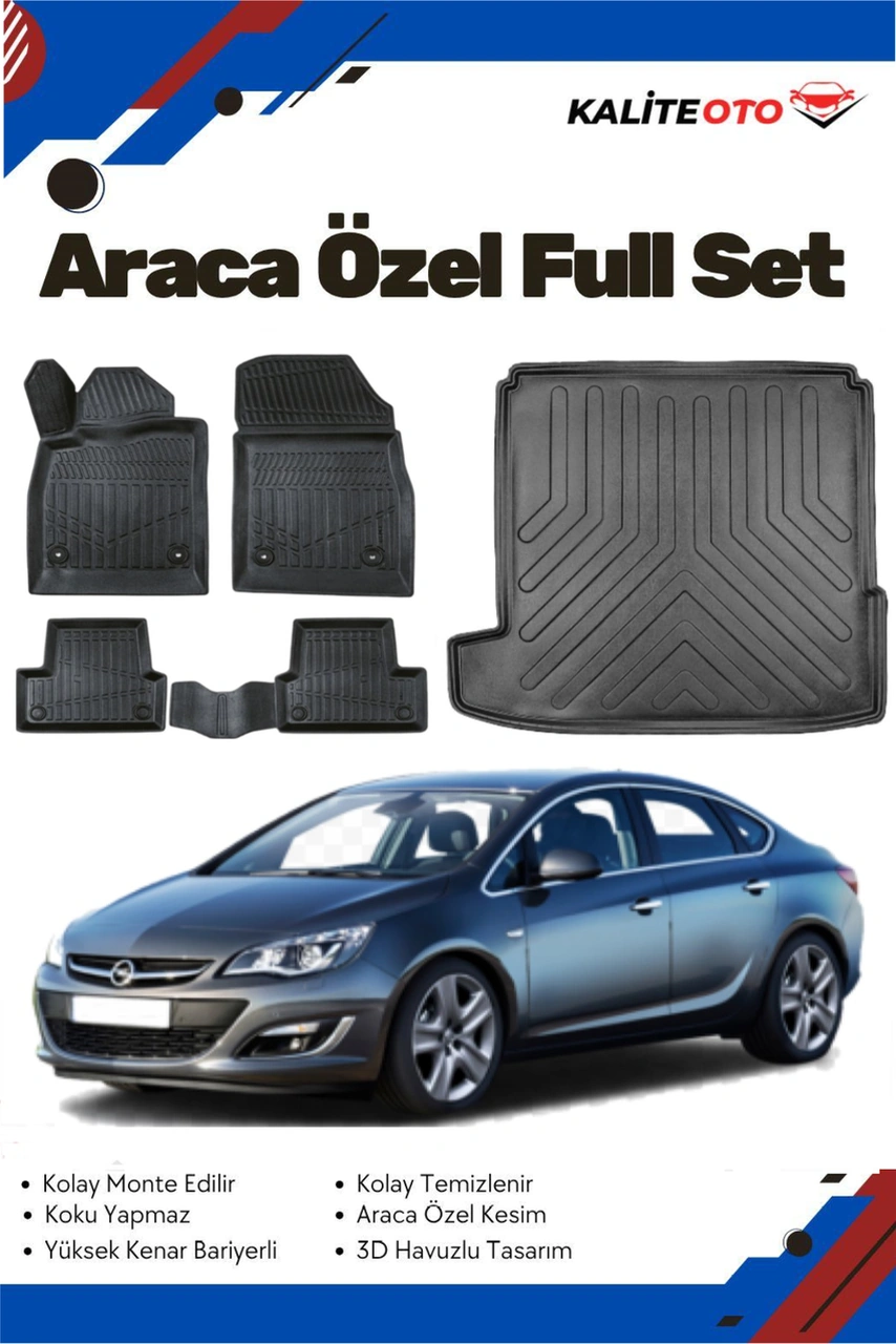 Opel Astra J Sedan 1,4 2020-2021-2022-2023-2024-2025 Model Yumuşak ...