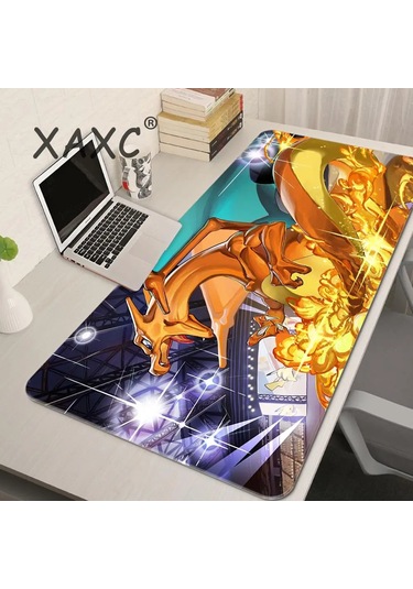 Mınıso Ejderha Desenli Oyun Mouse Pad, Geniş Pc Masa Matı, Charizard ...