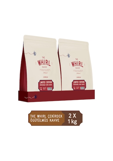 The Whirl Limited Edition Öğütülmüş Filtre Kahve 1 Kg X 2 Adet Filtre ...