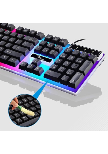 Ally G21B USB Led Işıklı Kablolu Q Klavye ve Mouse Set Fiyatları ve ...