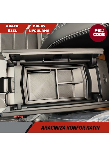 Peugeot 3008 P64 E-3008 2024 Orta Konsol Kolçak Saklama Kutus ...