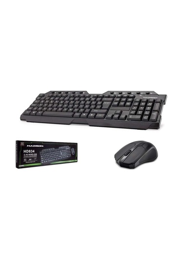 Hadron HD834/20 Multimedya Kablosuz Q Klavye Mouse Set Siyah Fiyatları ...