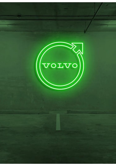 Rent A Carlara Özel Volvo Logo Neon Tabela Yeşil Fiyatları ve Özellikleri
