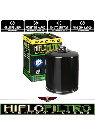 Hıflo Fıltro Harley Uyumlu Oil Fılter Hf171B Rc + Fiyatları ve Özellikleri