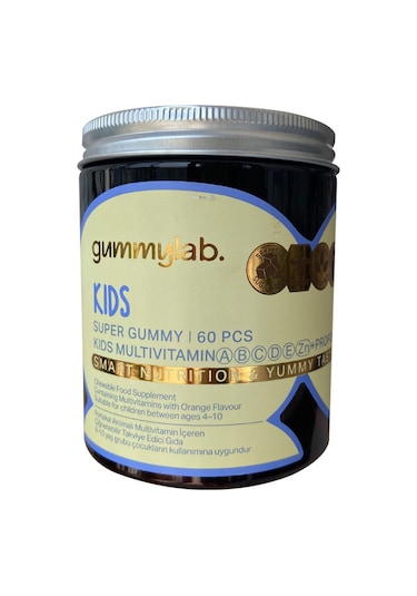 Gummylab. Kids Super Gummy 60 Adet Jel Form Fiyatları ve Özellikleri