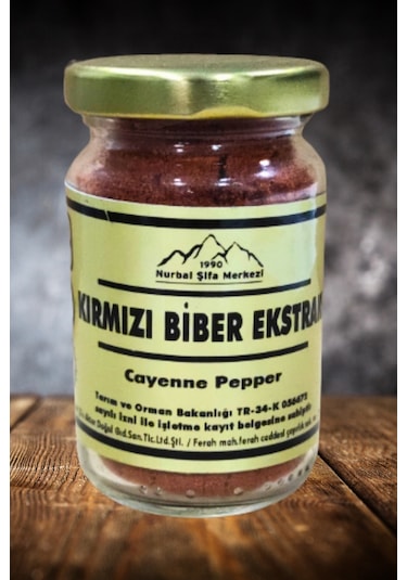 Nurbal Şifa Merkezi Kırmızı Biber Cayenne Pepper Ekstrak 40 G Fiyatları ...