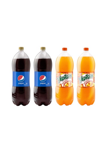 Pepsi Kola 2 x 2500 ML + Yedigün Portakal 2 x 2500 ML Fiyatları ve ...