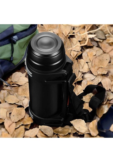 Gri 304 Paslanmaz Çelik Termos Pot Açık Büyük Kapasiteli Termos Bardak ...