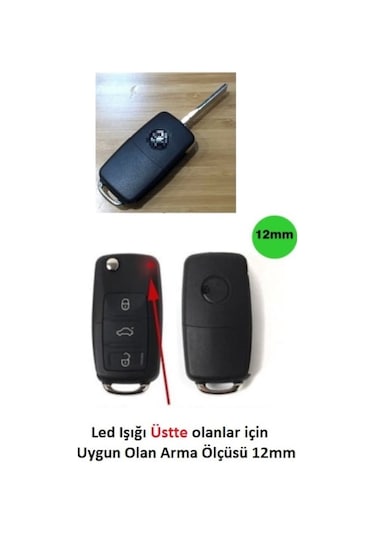 Volkswagen 12Mm Vw Anahtar Logosu 3C0837891A (1 Adet.) 564467091 ...