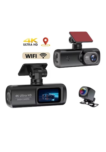 Ultratekno V22 4k + 1080p Araç Kamerası Wi-fi G-sensor Night Vision ...