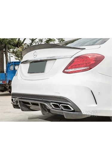 Mercedes C W204 Psm Bagaj Üstü Spoiler Parlak Siyah Spoyler Plastik ...