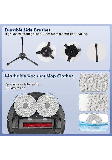 Xurunkeji Roborock Q Revo S, Qevo Pro, Qrevo Plus Robot Süpürge Yedek ...