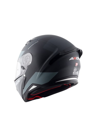 Axor Hunter Turbo Black Grey Dull Ece 22.06 Kapalı Kask Mat Titanyum ...