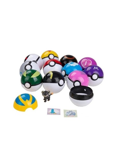 Unicomlifeerp 12 Adet / Takım Pokemon Oyuncaklar Poke Topu Cep Canavar ...