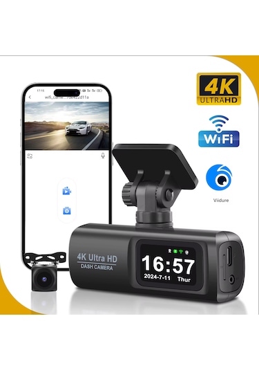 Ultratekno V22 4k + 1080p Araç Kamerası Wi-fi G-sensor Night Vision ...