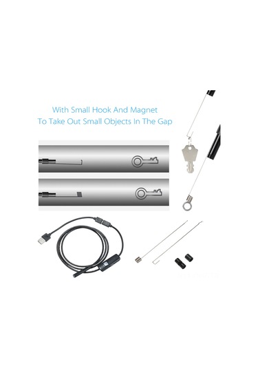 Aubyhe Owsoo 7mm Lens 6 Led Işık Ip67 Su Geçirmez Endoskop - 1.5m Esnek ...