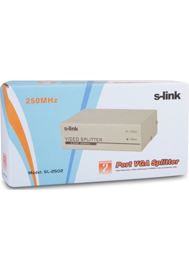 S-Link Sl-2502 S-Lınk 2 Port Vga Çoklayıcı Splitter Fiyatları ve ...