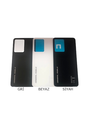 General Mobile Gm 24 Pro G514 Arka Kapak Pil Kapağı 3 Renk Beyaz ...