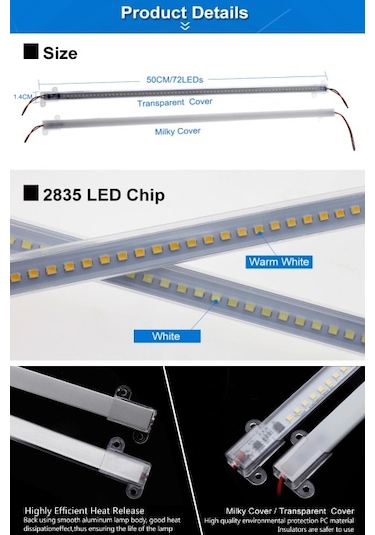 Bar Led Çubuk Led İç / Dış Mekan Işık 220V Çubuk Led 1 Metre-Pembe ...