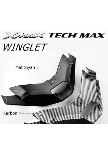 Xmax Techmax 250/300 2023-2024 Far Altı Winglet Spoyler Aksesuar Karbon ...