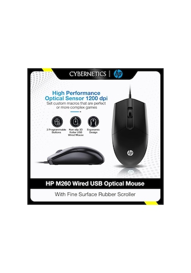 HP M260 RGB Kablolu Optik Oyuncu Mouse Siyah Fiyatları ve Özellikleri