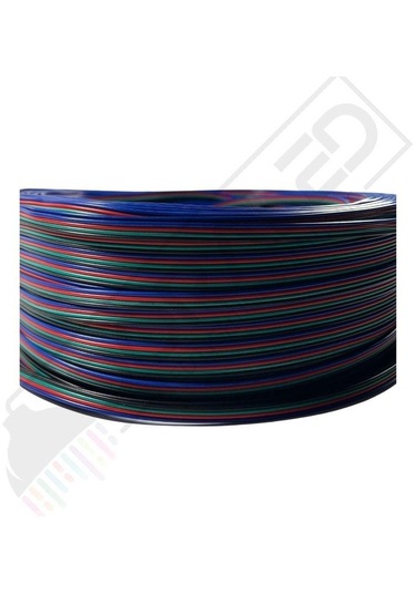 Rgb Kablo 4 Lü Şerit Led Kablosu 4x0.22 Kalaylı %100 Bakır 100m ...