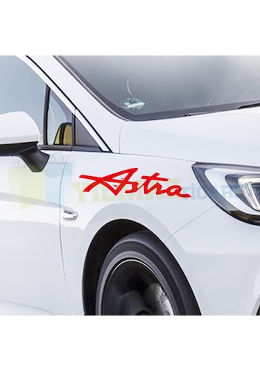 Opel Astra Yan Kapı Tampon Oto Sticker Yapıştırma Etiket 2 Adet 40 X 10 ...
