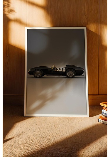 Saturn 1957 Ferrari 250 Testa Rossa Siyah Çerçeveli Tablo Classic ...