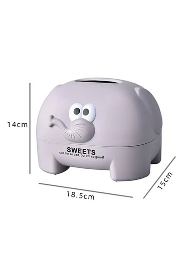 Beyaz 1-peçete Kutusu Çıkarılabilir Kapak Hayvan Şekli Doku Kutusu ...