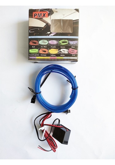 2 Metre 12V Mavi İp Neon İp Led Araç İçi Neon Led Fiyatları ve Özellikleri